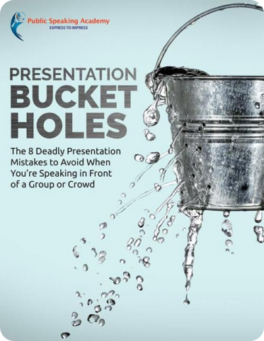 Presentation Bucket Holes - Public Speaking Academy